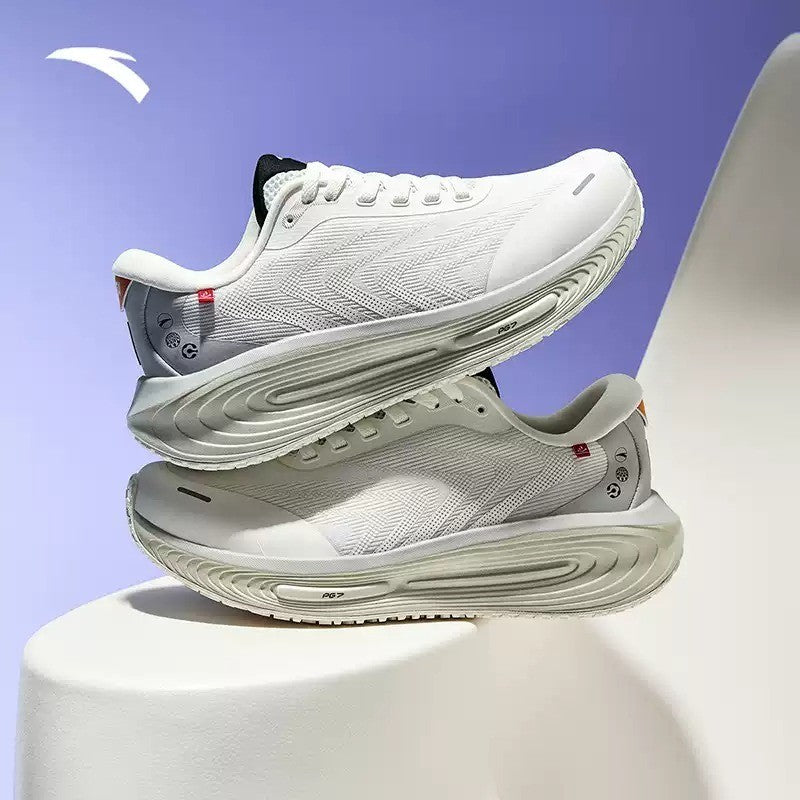 ANTA Women PG7 Running Shoes 1224D5534-4 -White/Grey/Orange (Kasut Lar – ANTA MALAYSIA