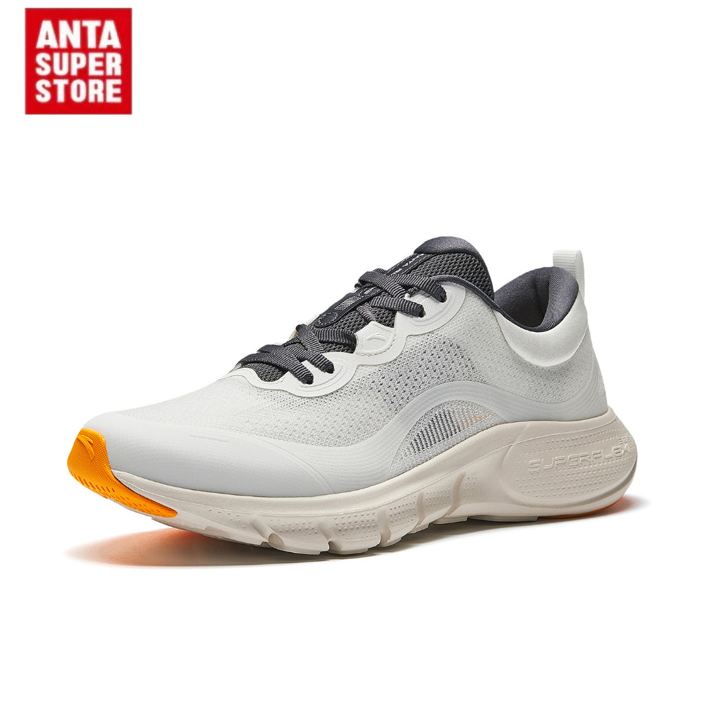 ANTA Men SUPERFLEXI Running Shoes 112525557U-1 -White/Grey (Kasut Lari – ANTA MALAYSIA