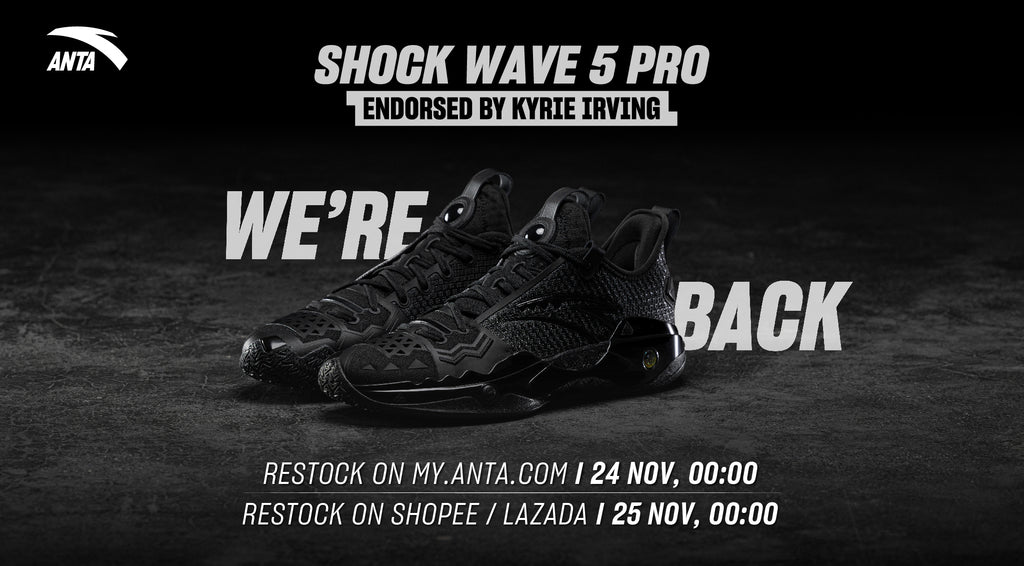 Kyrie Irving x ANTA Shock Wave 5 Pro Black Knight – ANTA MALAYSIA