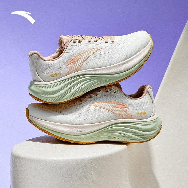 ANTA Women PG7 Travel 1.5 Running Shoes 1225A5508-8 -Ivory White (Kasu ...