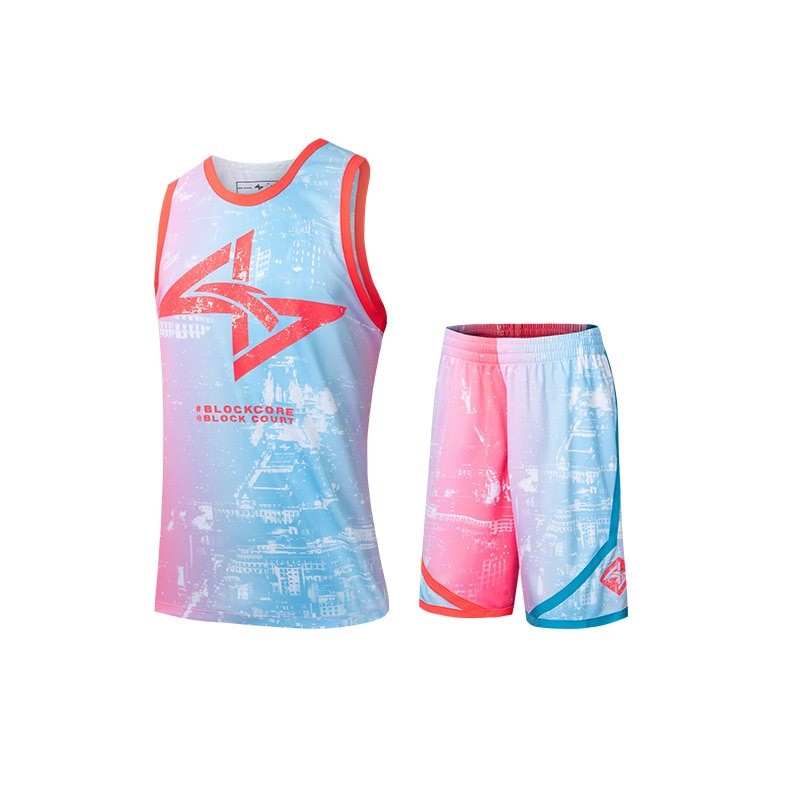 ANTA MEN Shock The Game Basketball Suit 1524C1201-1 -White/Red (Baju ...