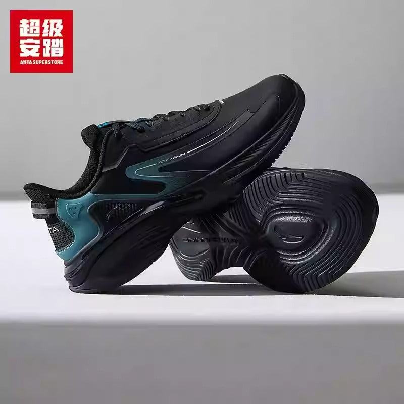ANTA Men Running Shoes 112515566U-1 -Basic Black/Asphalt Blue/Silver ...