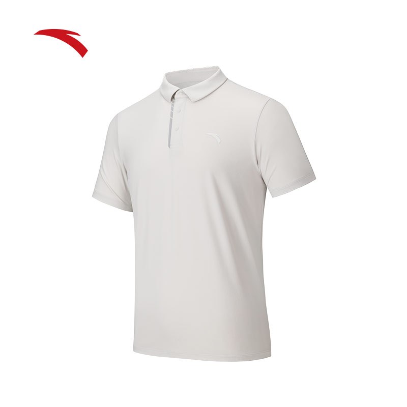 ANTA Men Short Sleeves Polo Training 1525B7101-1 -Light Sand Gray (Baj ...