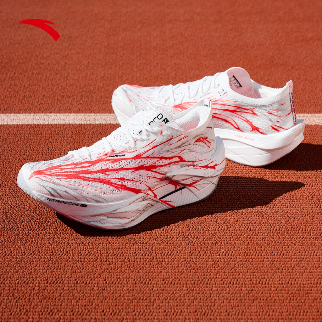 ANTA Men C202 6 PRO Running Shoes 1125B5576-1 -White/Red/Silver (Kasut ...