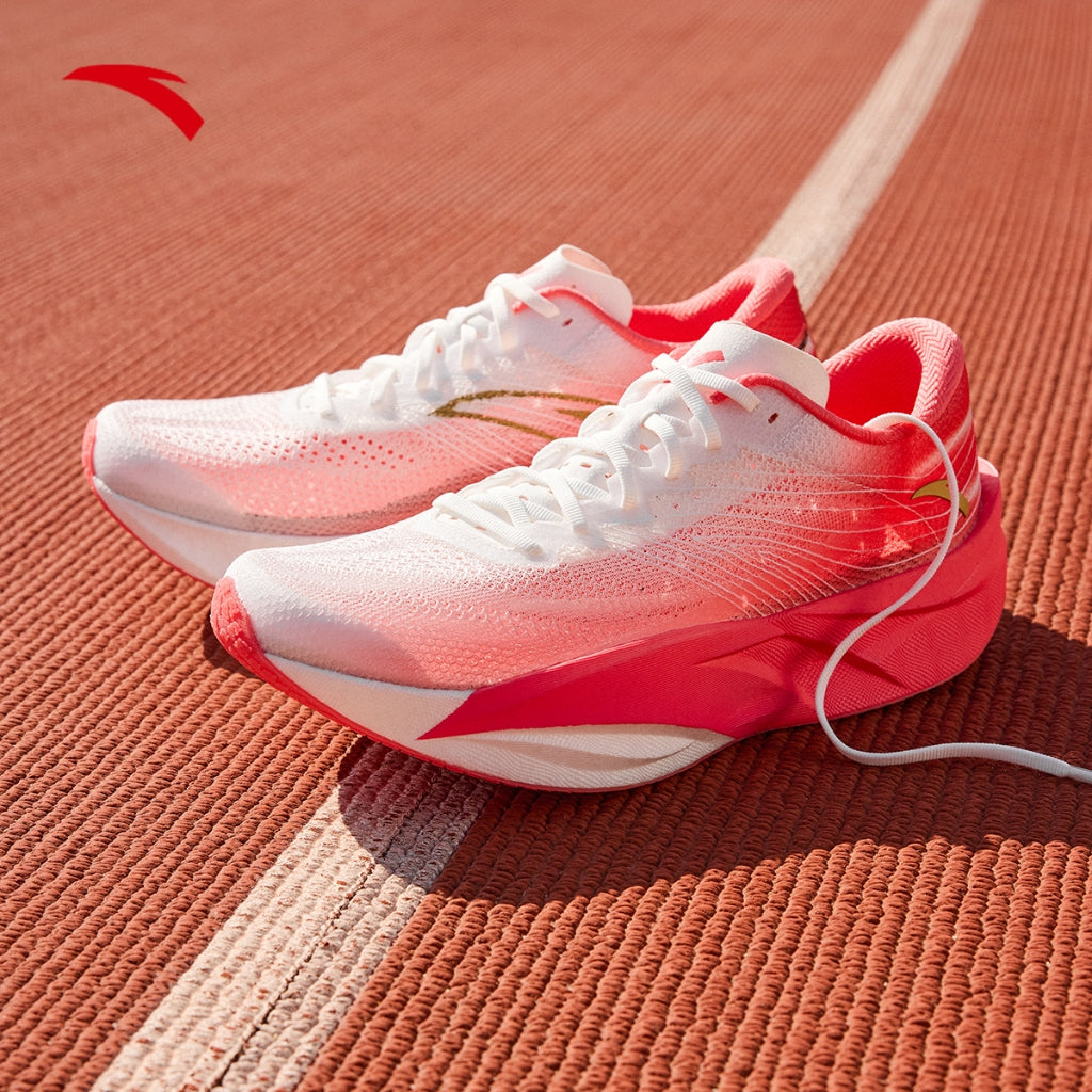 ANTA Men C202 6 Running Shoes 1125A5575-1 -White/Coral/Metal Golden ...