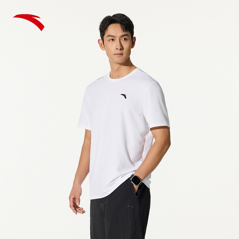 ANTA Men Training Short Sleeves Tee 952527113-1 -Pure White (Baju Suka ...